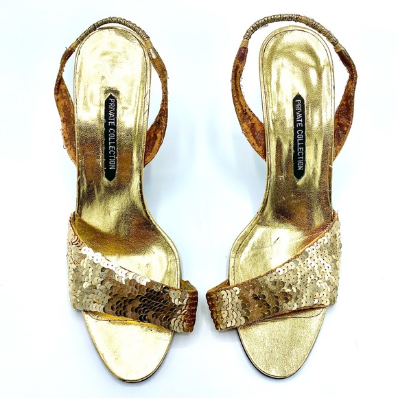 No Brand | Shoes | Vintage Private Collection Sequin Shoes Sz 8 2 ...